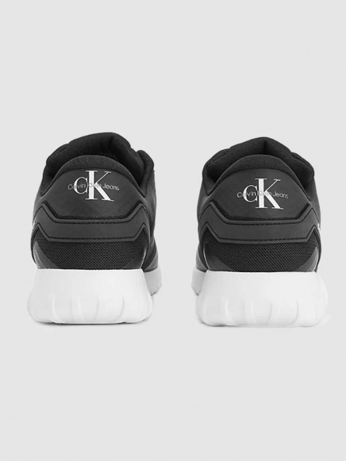 Tenis Hombre Negro Calvin Klein - Ym0Ym00340 - YM0YM00340.2 - Mellmak