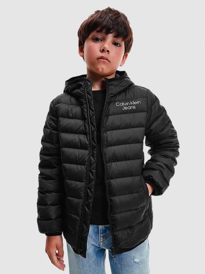 Jacket Boy Calvin Klein Black - IB0IB01270.2 - Mellmak