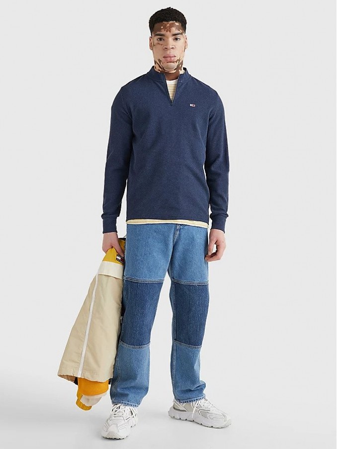 Malhas Homem Tommy Jeans Azul Marinho - DM0DM13812.38 - Mellmak