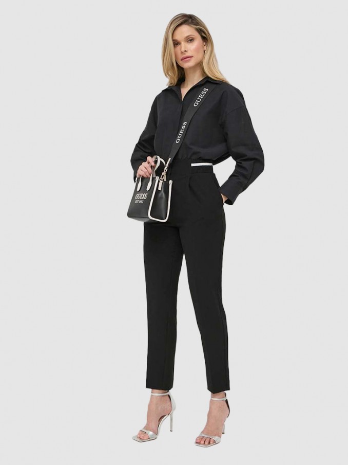 Pants Woman Black Guess - W3Rb02Wf762 - W3RB02WF762.2 - Mellmak
