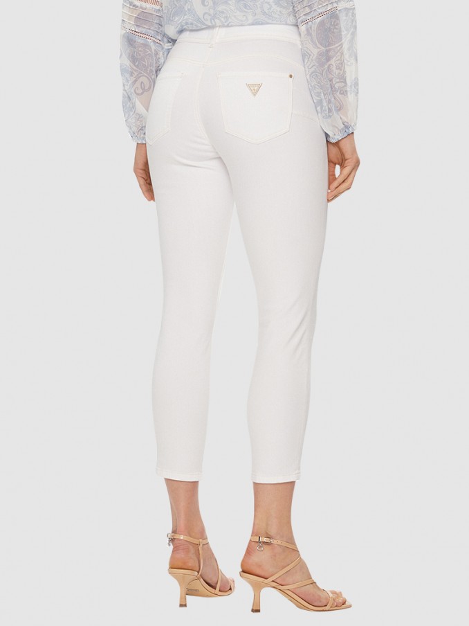 Pants Woman White Guess - W4Ga80D4Pv3 - W4GA80D4PV3.1 | Mellmak