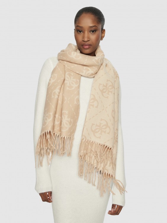 Scarves Woman Beige Guess Aw5217Vis03 AW5217VIS03.36 Mellmak