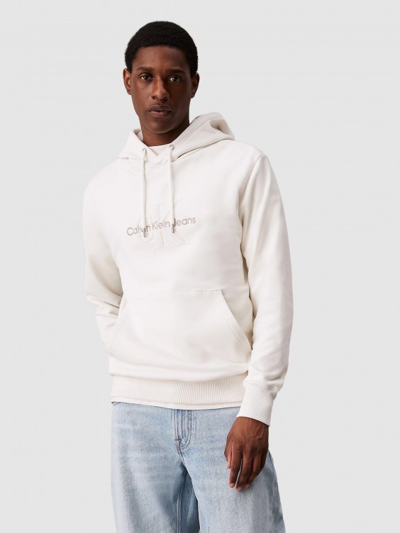 Jumper Man Cream Calvin Klein J30J326637 J30J326637.124 Mellmak