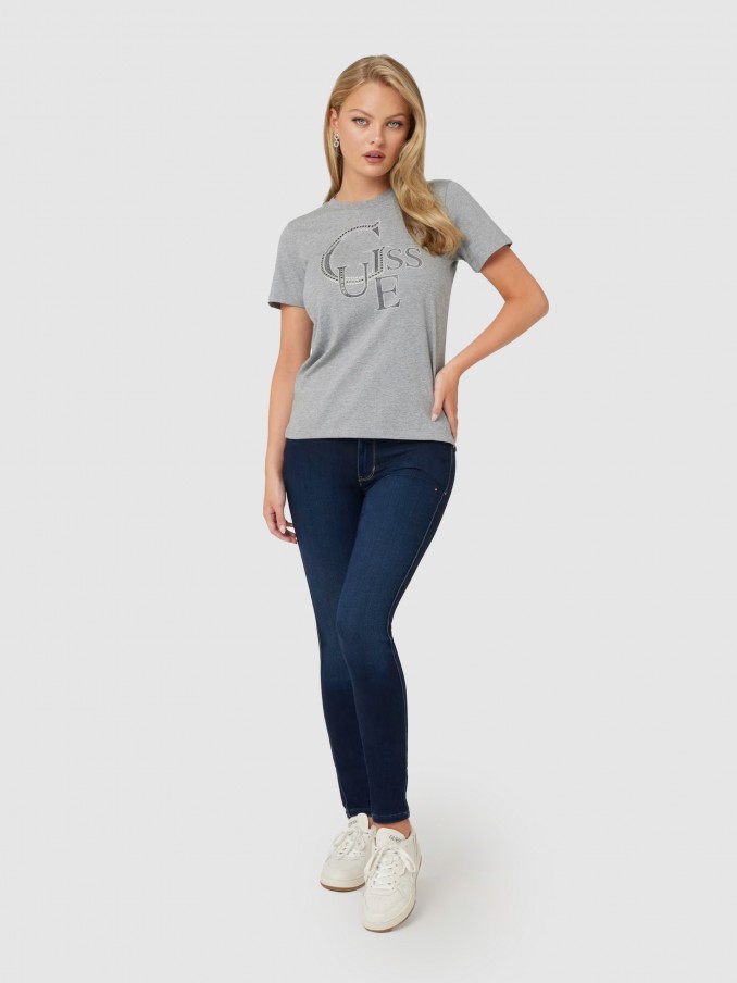 T-Shirt Woman Guess Grey - W4BI16I3Z14.15 - Mellmak